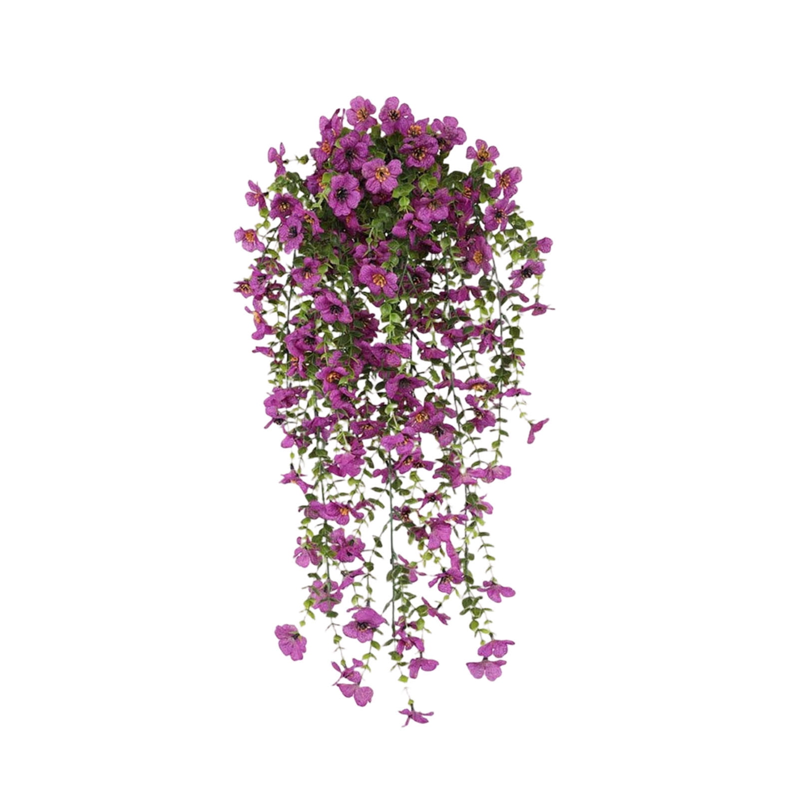 WozhuoToy 2Pcs Artificial Hanging Violet Flowers in Basket for Outdoors ...
