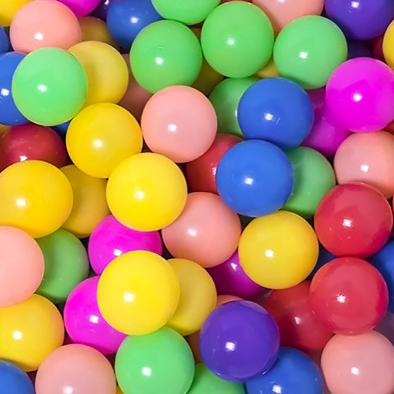 WozhuoToy 50pcs Soft Plastic Ball Pit Balls for Kids, Gift for Baby ...