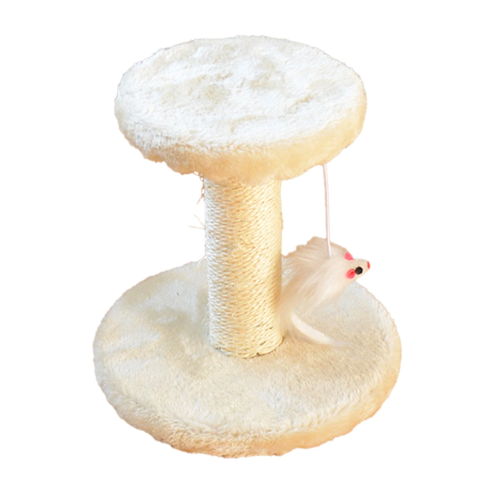 WozhuoToy Cat Scratching Post and Small Cat Tree Natural Sisal Tower ...