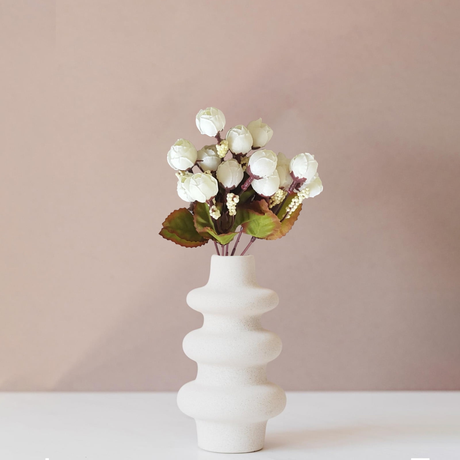 WozhuoToy High-End Artificial Chamomile Flowers - 5 Forks & 15 Flower ...