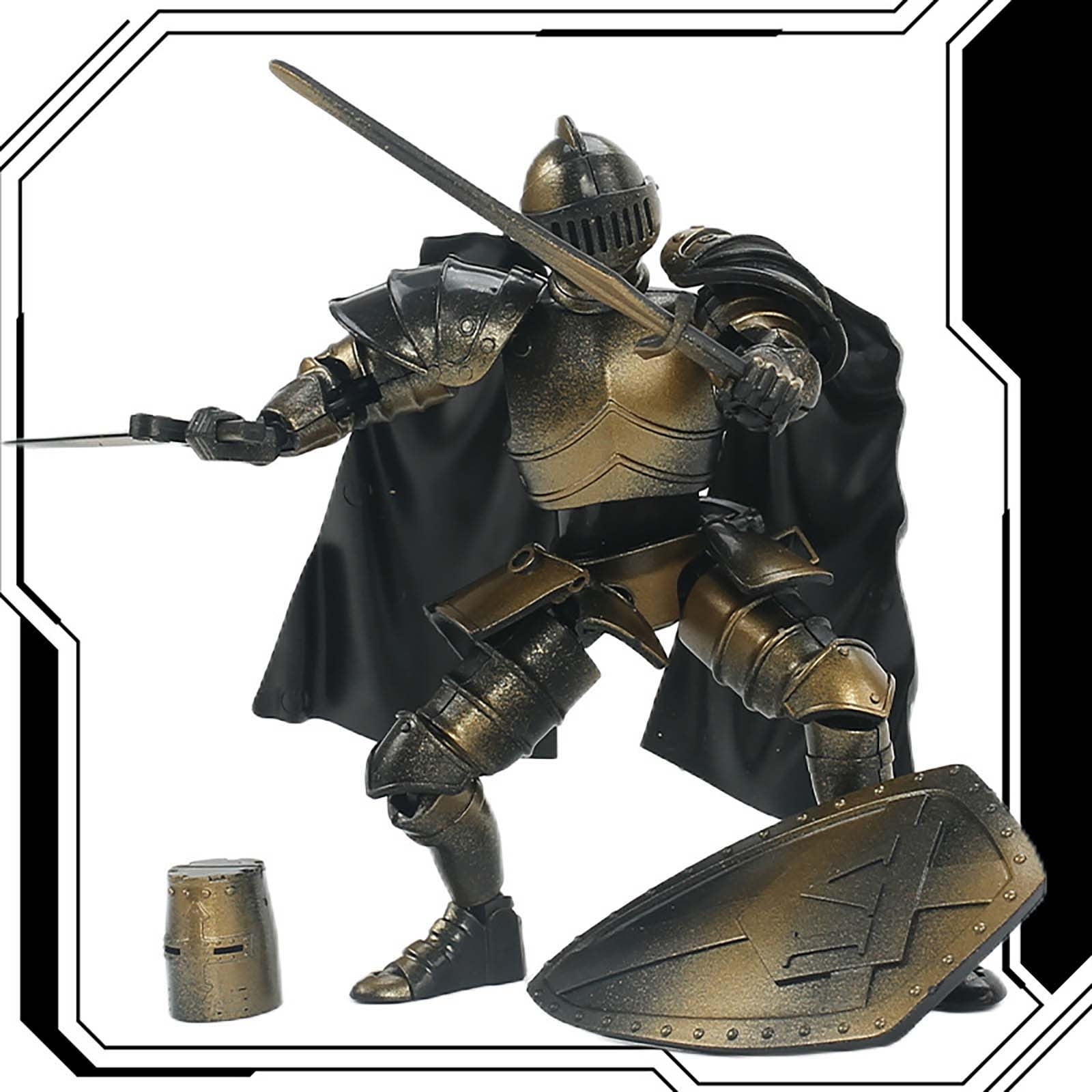 WozhuoToy Medieval Knight Statue - Knight Armor Standing Figurines Home ...