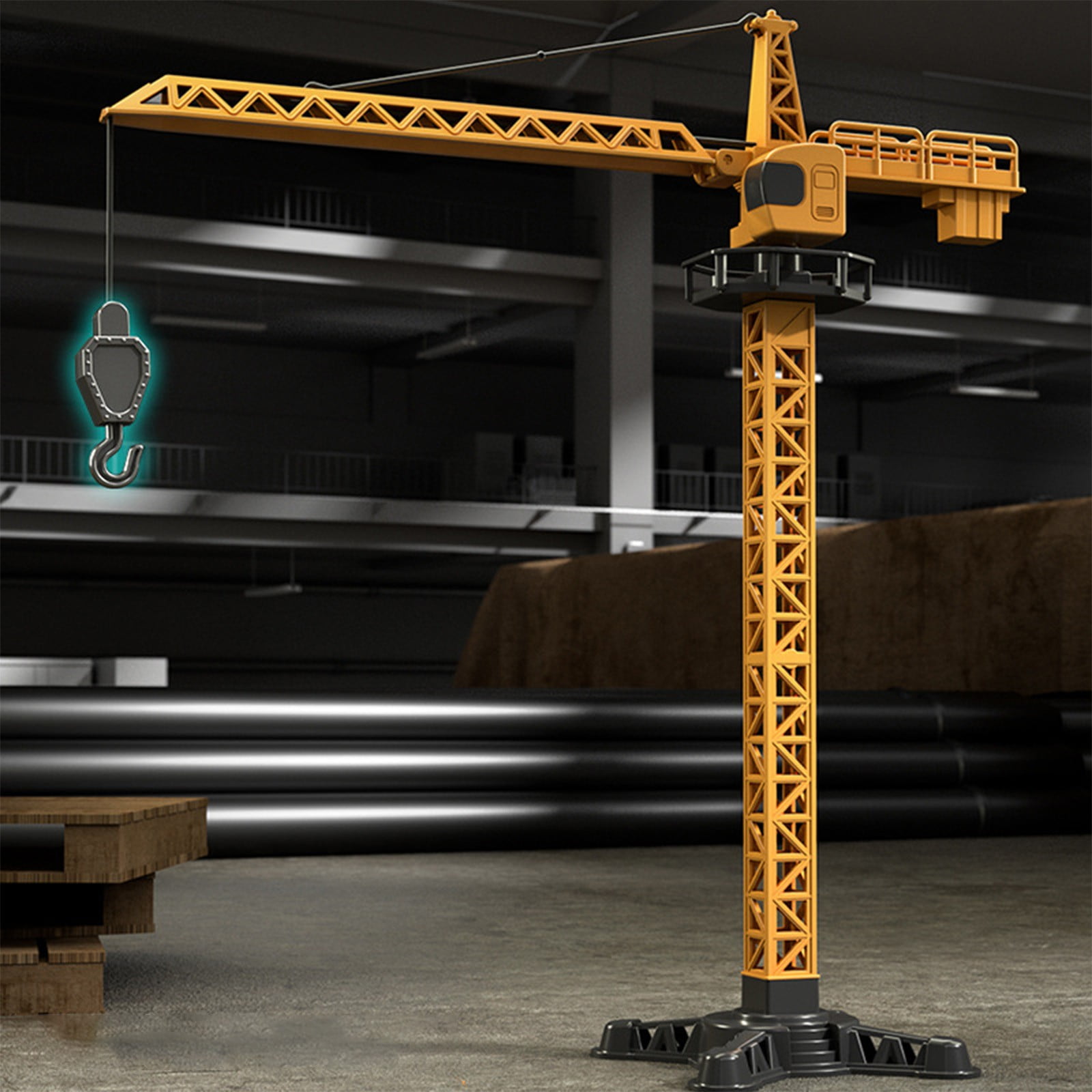 WozhuoToy Realistic Simulation Details Movable Alloy Engineering Tower ...