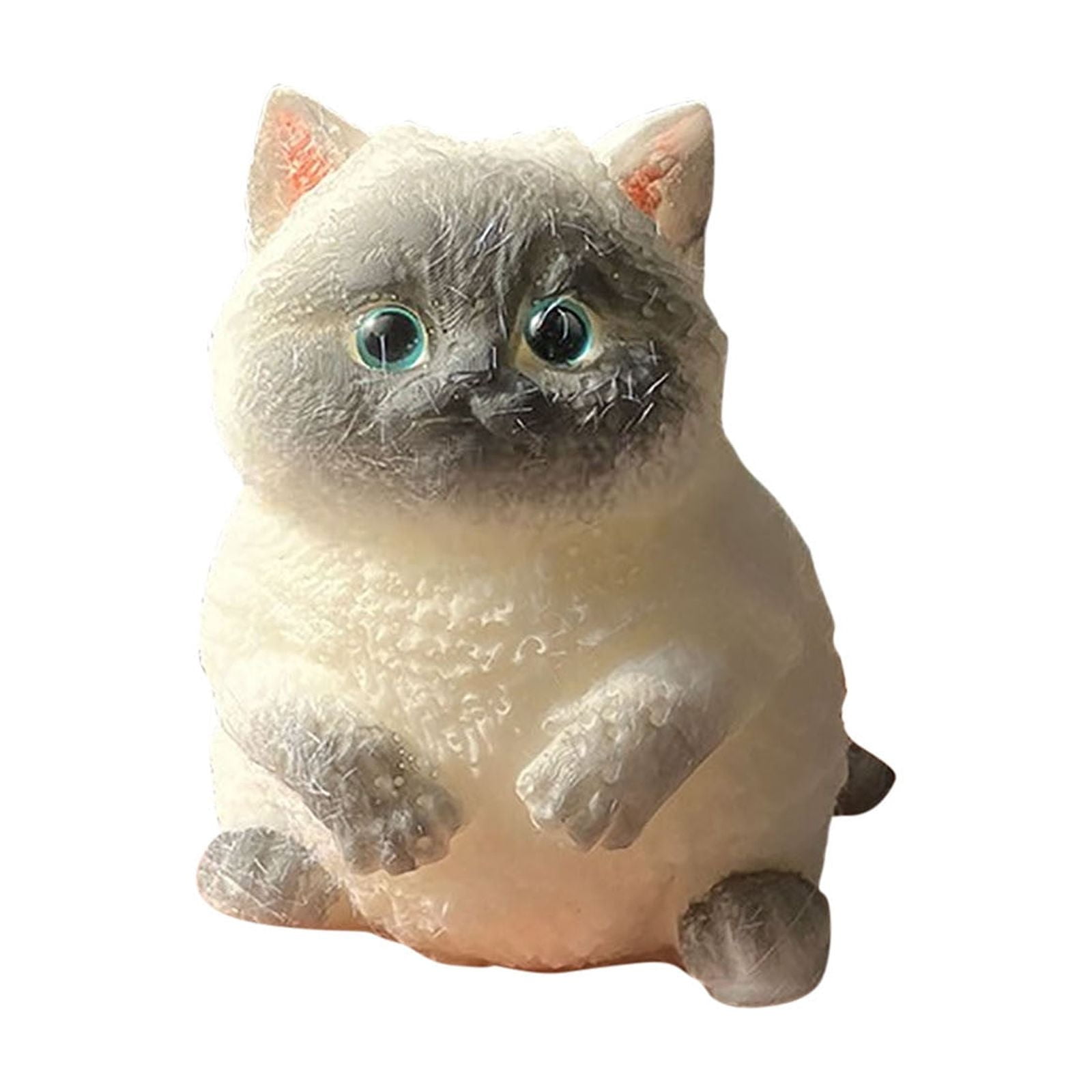 WozhuoToy Squishy Cat - Soft Silicone Kitties, Stress Relief Toy ...