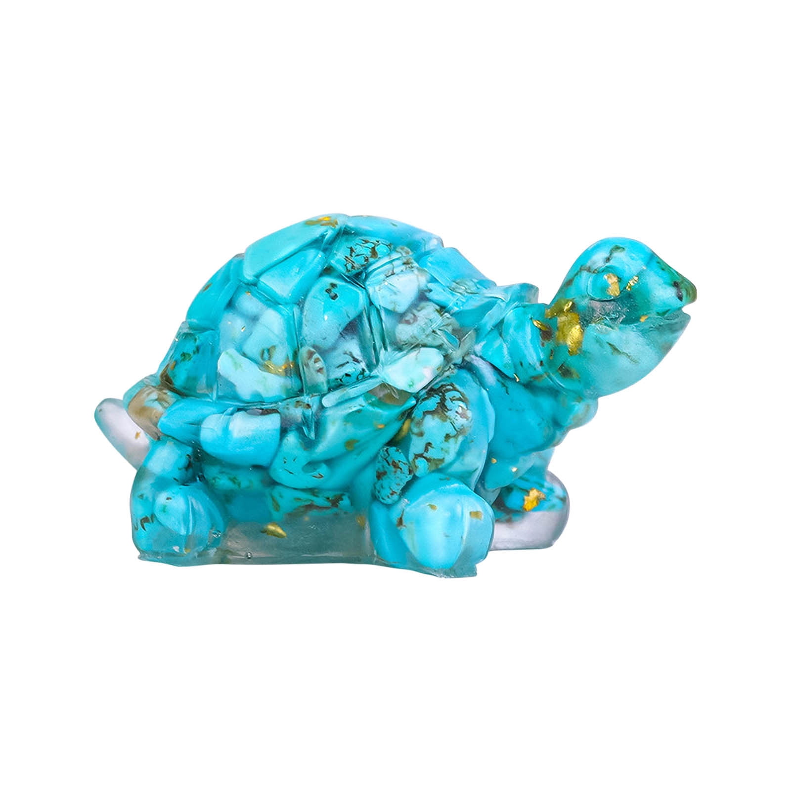 WozhuoToy Stone Turtle Statue, Hand Carved Tortoise Animal Collectible ...