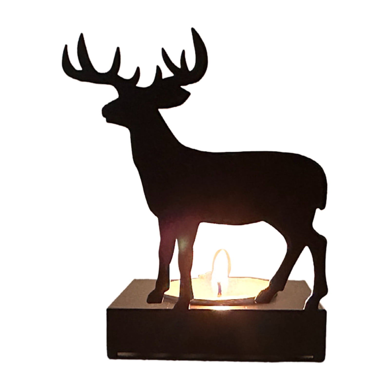 NSESSHome Reindeer Tealight Candle Holder Christmas Decorations Metal ...
