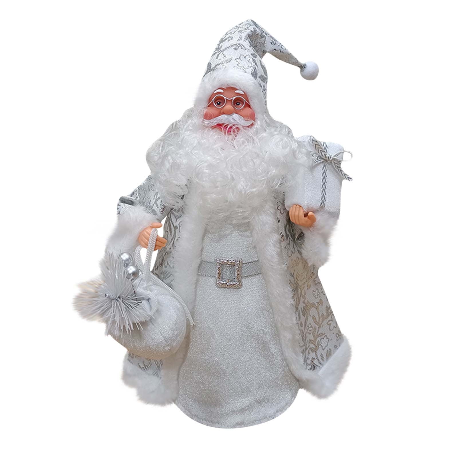Wozhuob Santa Figurines Doll Christmas Santa Claus Decoration for Room ...
