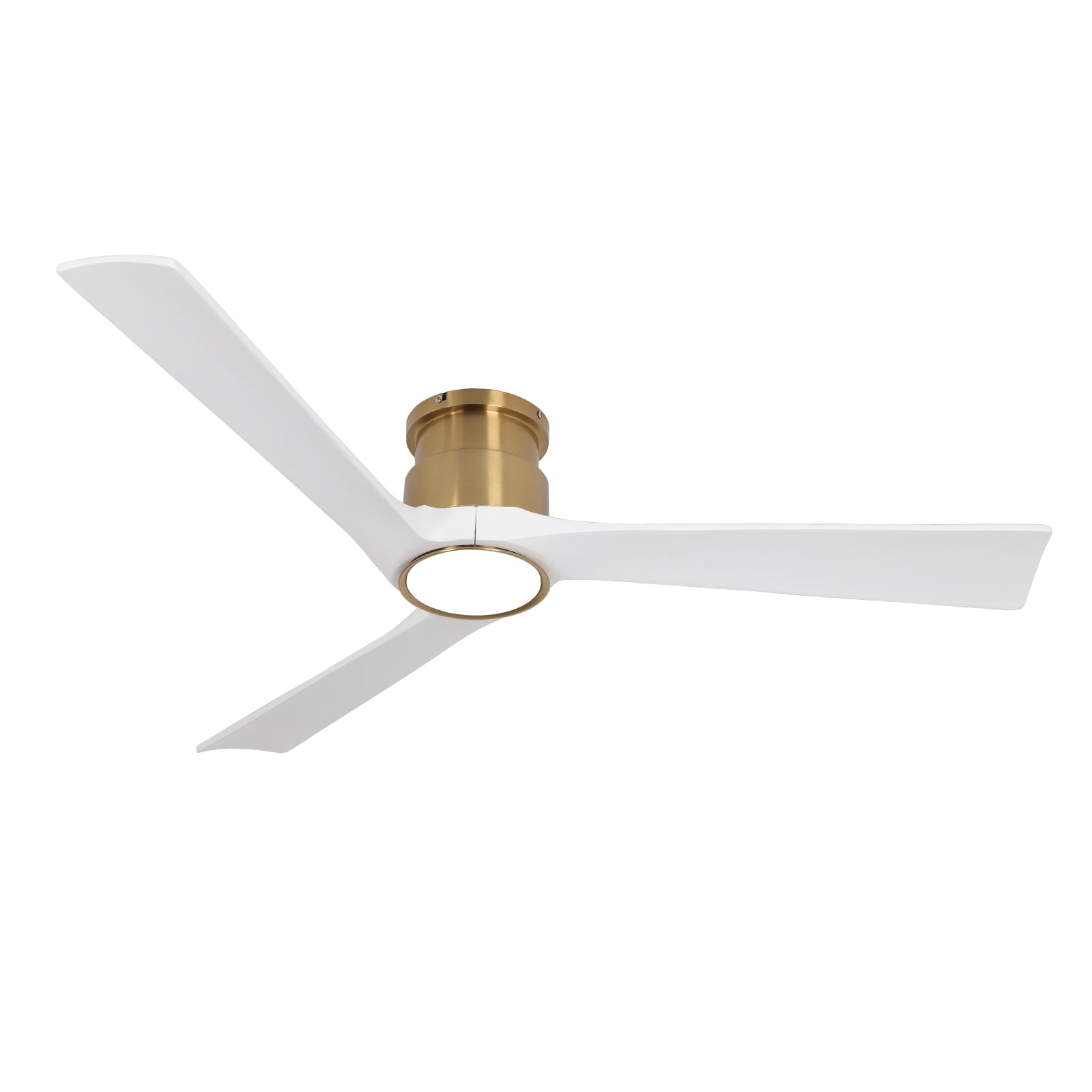 Wozzio 52-Inch Ceiling Fan with Integrated LED Light and Remote Control ...