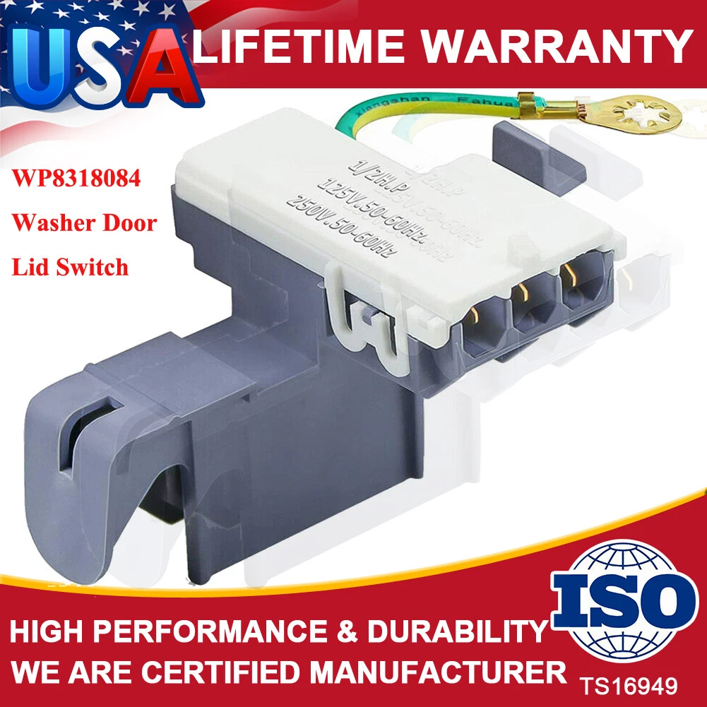Wp8318084 Washer Door Lid Switch For Kenmore Whirlpool & Estate Washing ...