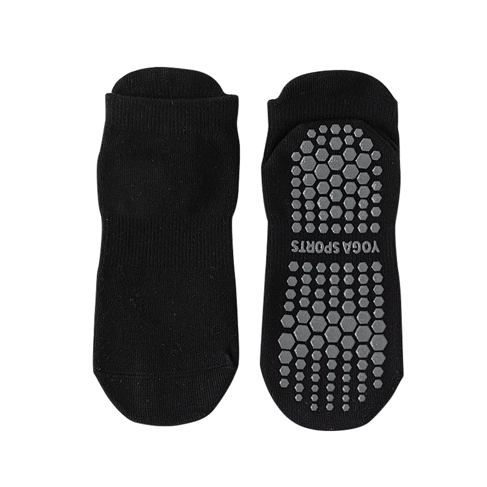 Wpawbk Pilates Yoga Socks with Grips for Women - Crew Length Ballet ...