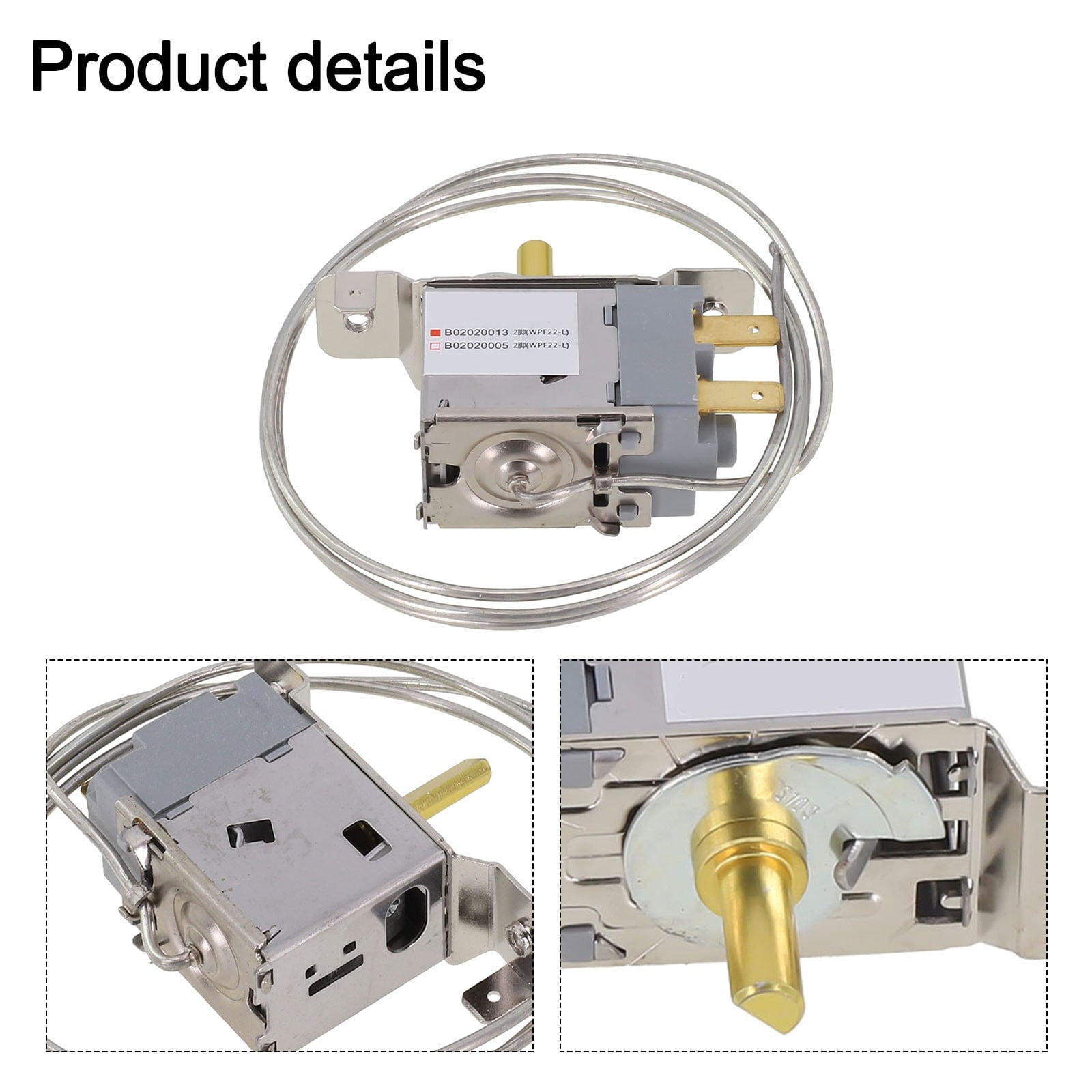 Wpf22-L Refrigerator Cold Control Thermostat Replacement 2 Pins 220V-250V 4A/5A Fangkenuo ...
