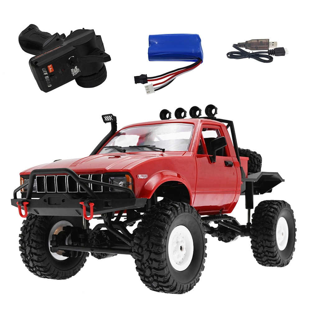 Wpl c14 1:16 radio rc military truck 4 wheels drive remote control ...