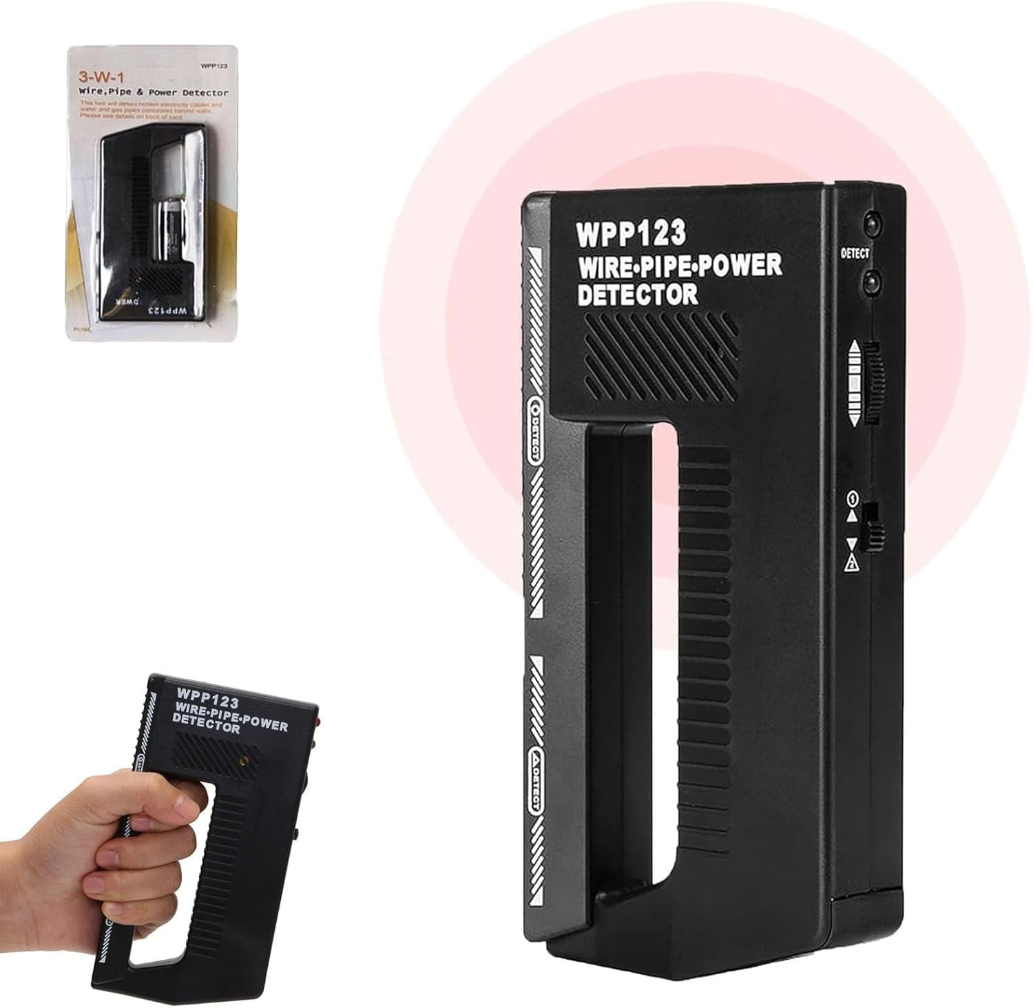 Wpp123 Wire Pipe Metal Detector, Pipe Power Detector, Stud Finder Wall ...