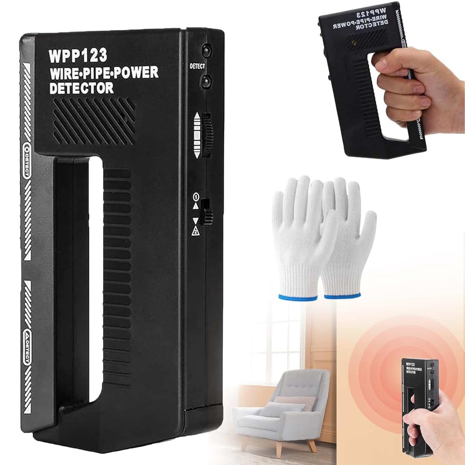 Wpp123 Wire Pipe Power Detector, High Sensitivity Adjustable Alert Pipe ...