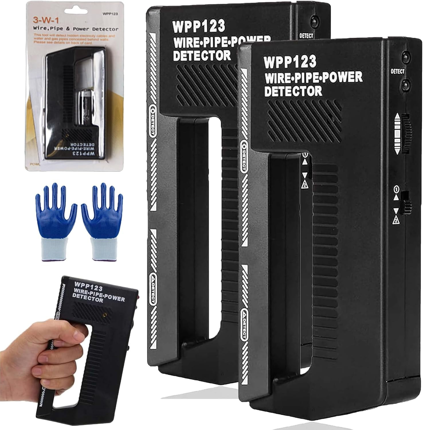 Wpp123 Wire Pipe Power Detector, Stud Finder Wall Scanner, Wire Pipe ...