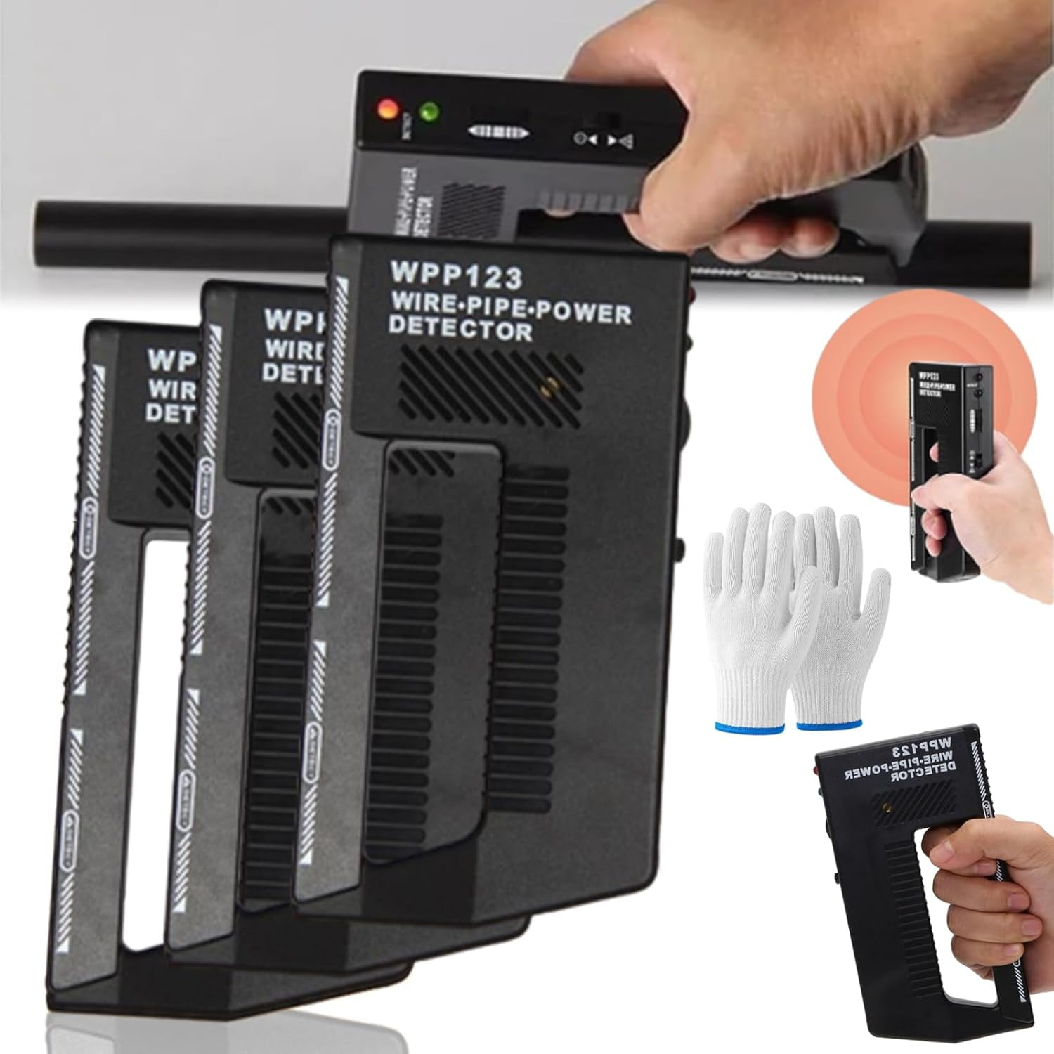 Wpp123 Wire Pipe Power Detector, Wire Pipe Metal Detector, Wall Scanner ...