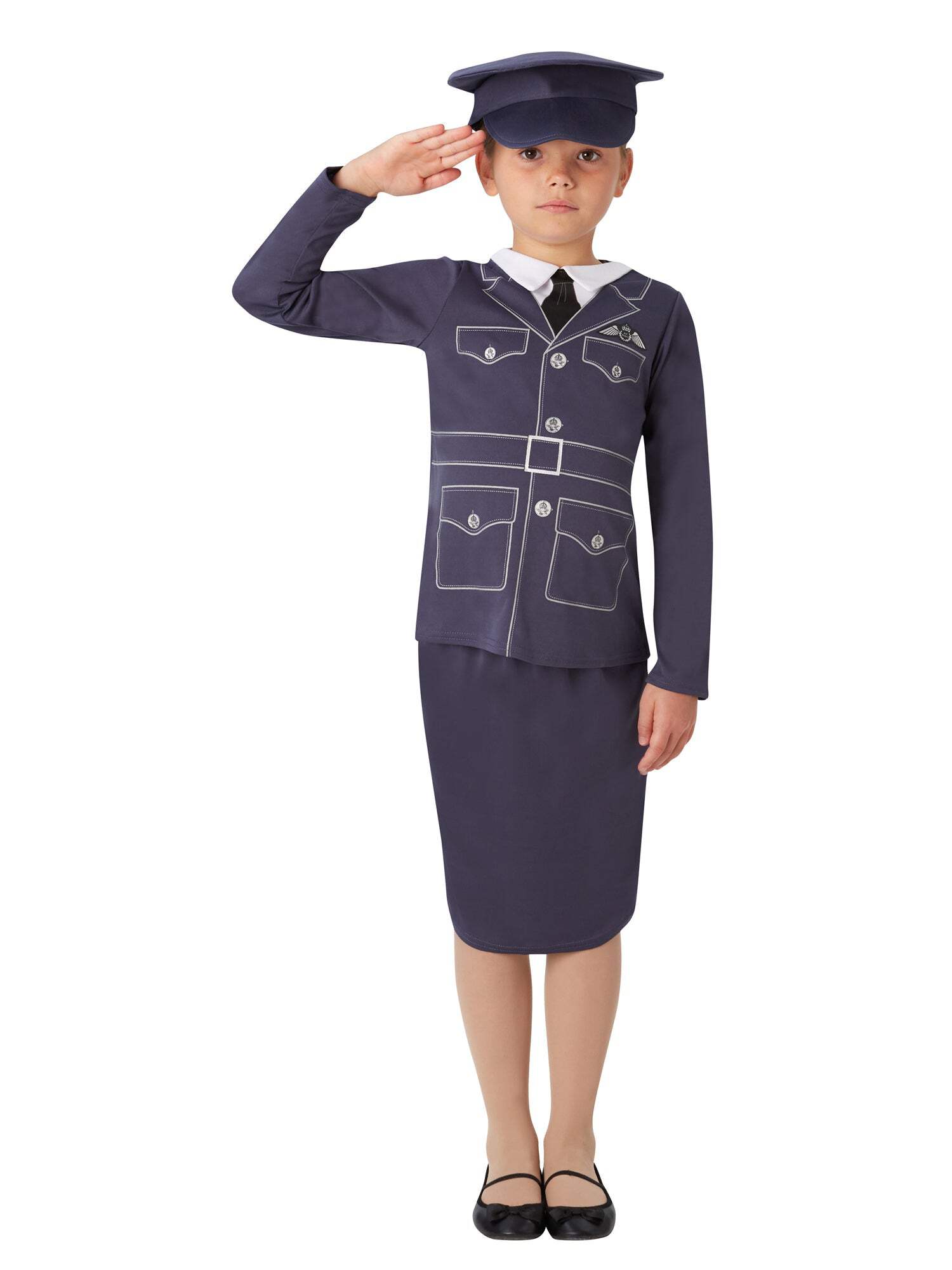 Wraf Girl Costume Girls Generic Medium Female Kids Grey Fancy Dress ...