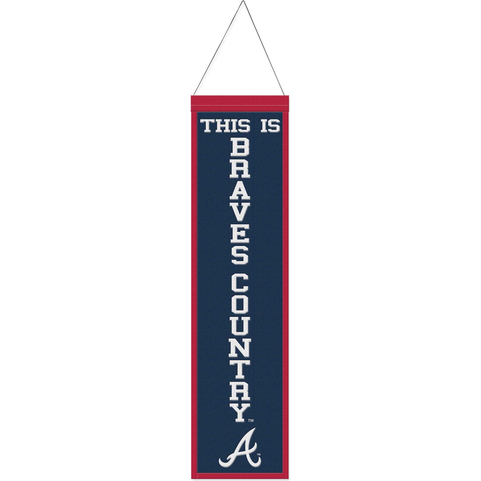 WinCraft Atlanta Braves 8" x 32" Slogan Wool Banner - Walmart.com