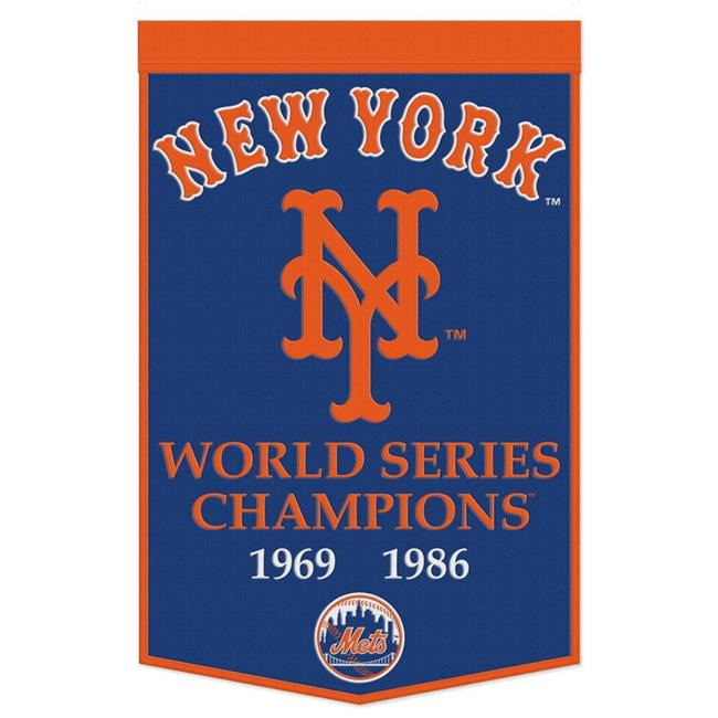 Wraft Fanatics 9416647798 24 x 38 in. New York Mets Banner Wool Dynasty ...