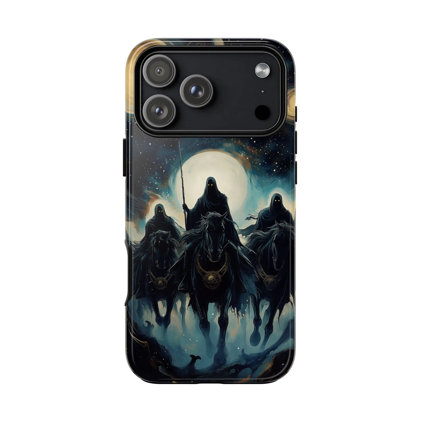 Wraith Riders Horsemen Fantasy Scene Case for iPhone 17 to 11 Pro Max ...