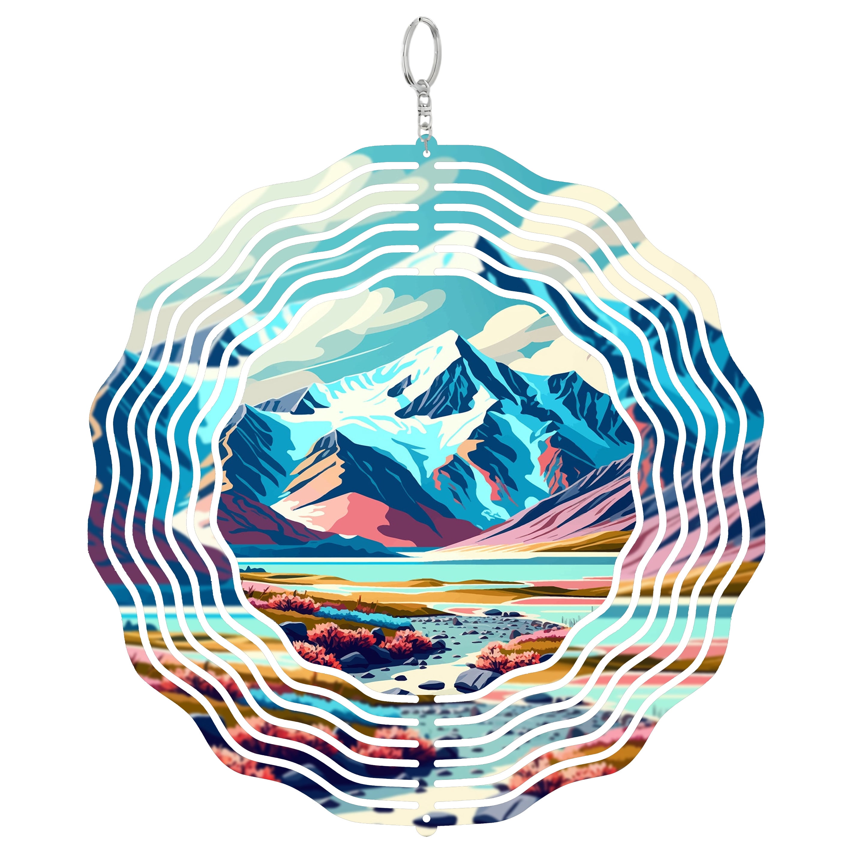 Wrangell St Elias Alaska Park 3D Wind Spinner Kinetic Metal Sculpture ...