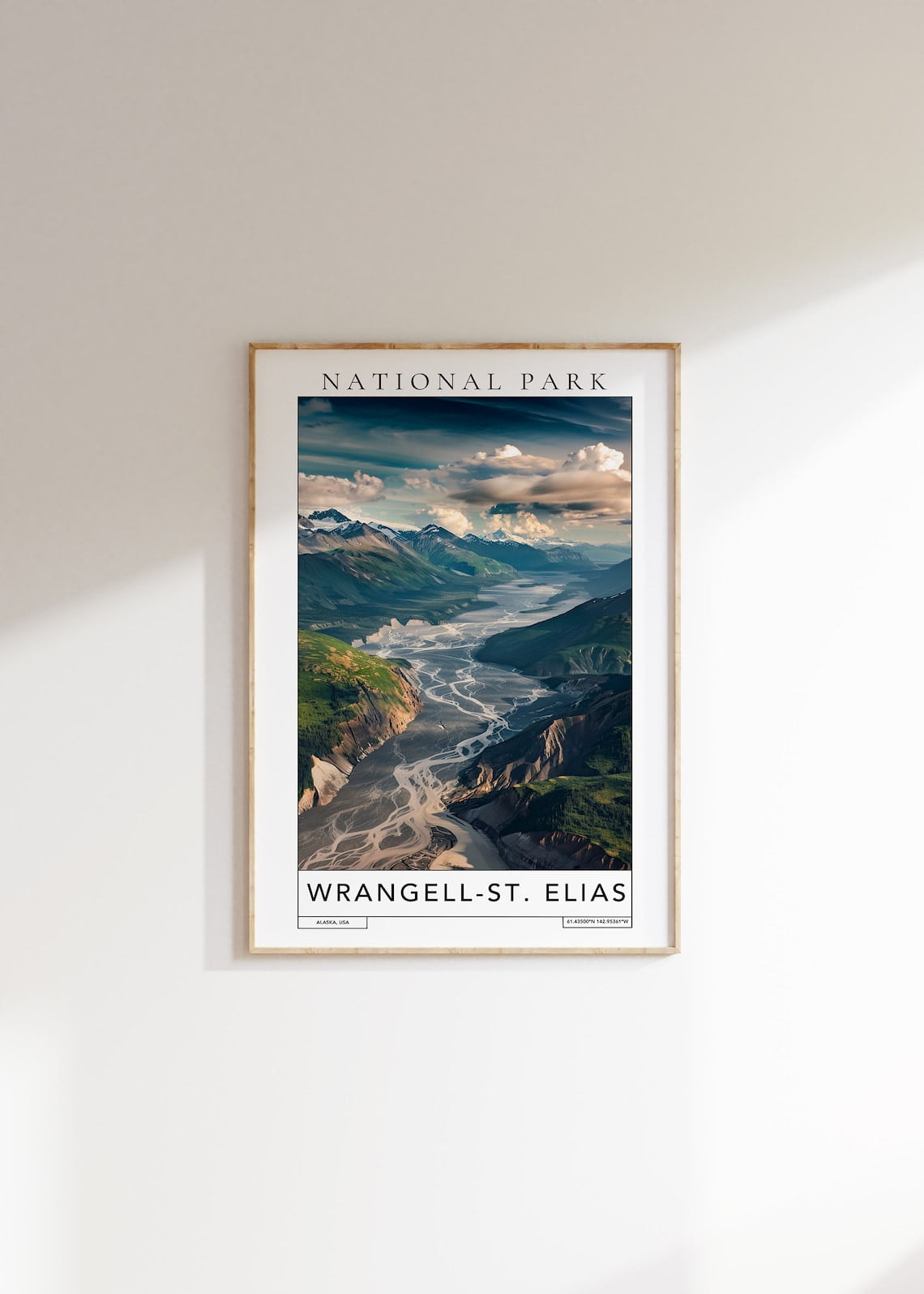 Wrangell-St. Elias National Park Travel Poster, Unframed Poster Size ...