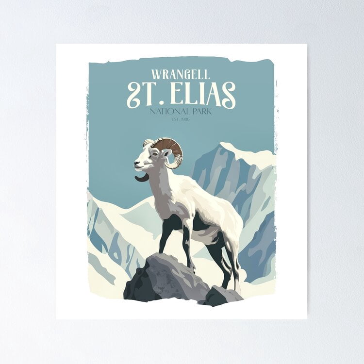 Wrangell St. Elias National Park UNFRAMED Poster, 24x36 - Walmart.com