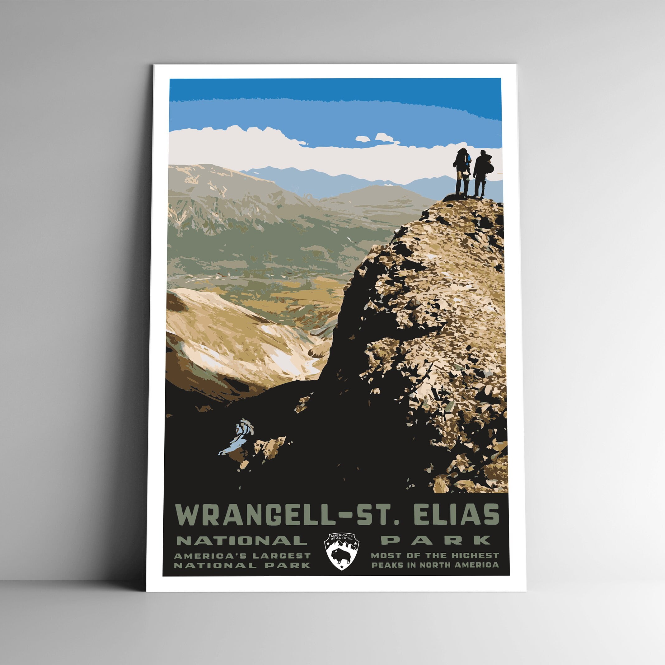 Wrangell-St. Elias National Park Vintage Travel Poster / Postcard WPA ...