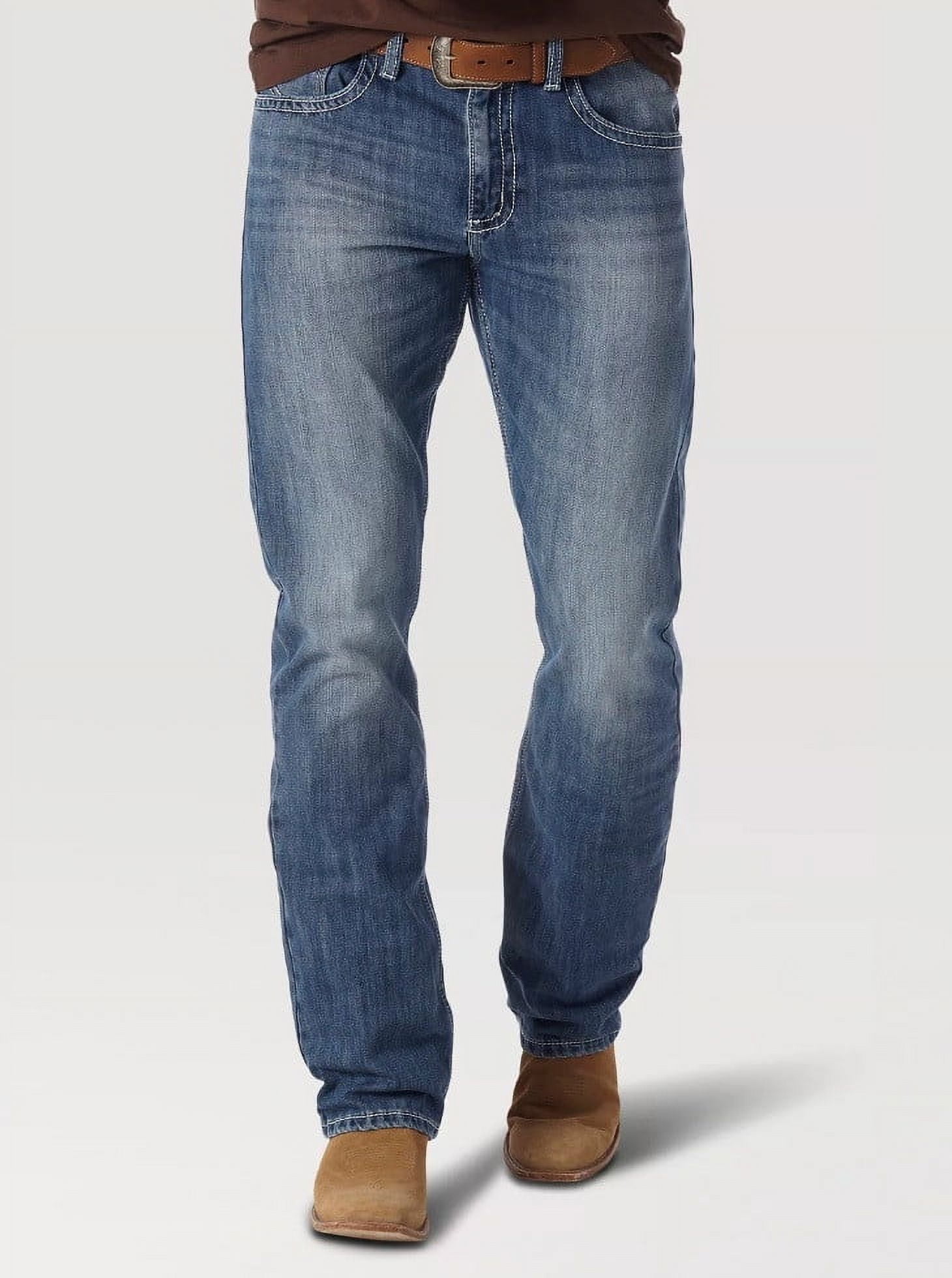 Wrangler 20X No.42 Essential Bootcut Stretch Jeans, Vintage Light Blue ...