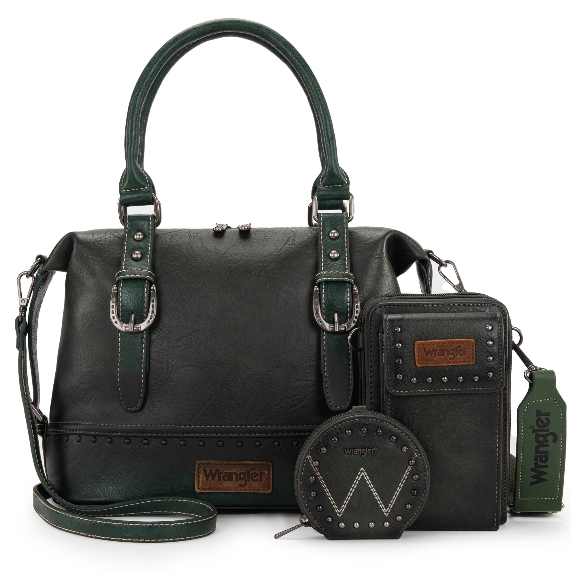 Wrangler 3Pcs Doctor Bag Sets for Women Top-Handle Satchel Bag with ...