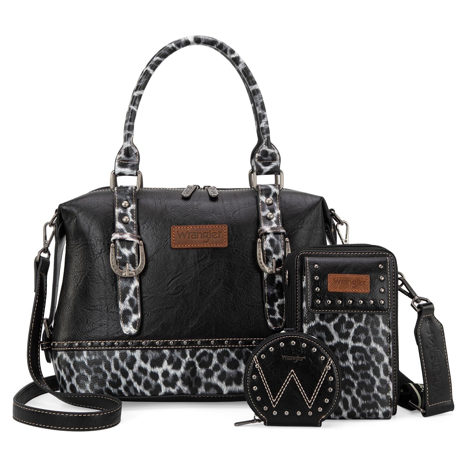 Wrangler 3Pcs Doctor Bag Sets for Women Top-Handle Satchel Bag with ...