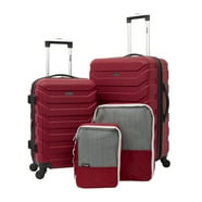 JETSTREAM 5pc Hardside Rolling Spinner Upright Set, 20" 28" Luggage Duo ...