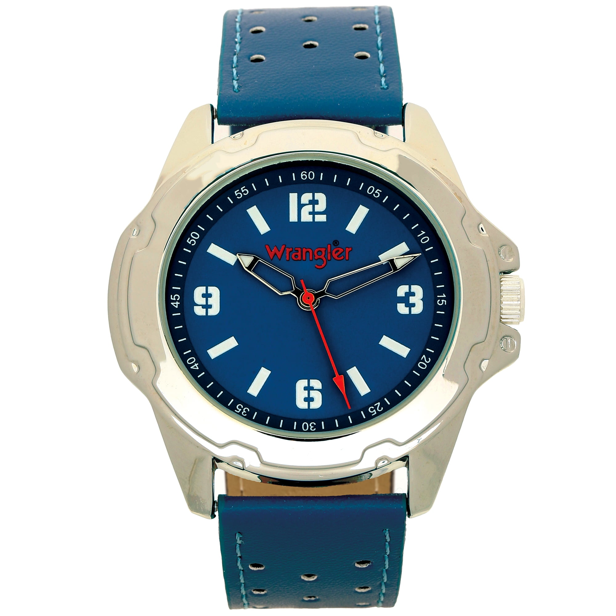 Wrangler 44mm Round Blue Strap Watch - Walmart.com