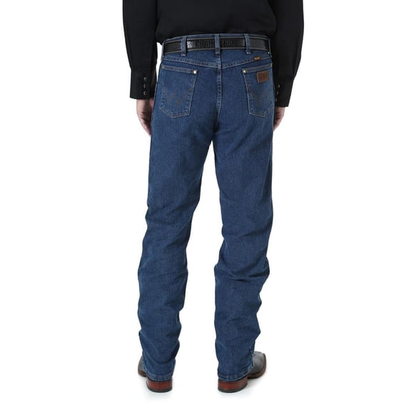 Wrangler 47MACMS Advanced Comfort Jeans Mid Stone Blue 40x30 - Walmart.com