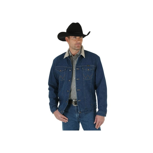 Wrangler 74260PW Blanket Lined Denim Jacket Denim 48 - Walmart.com