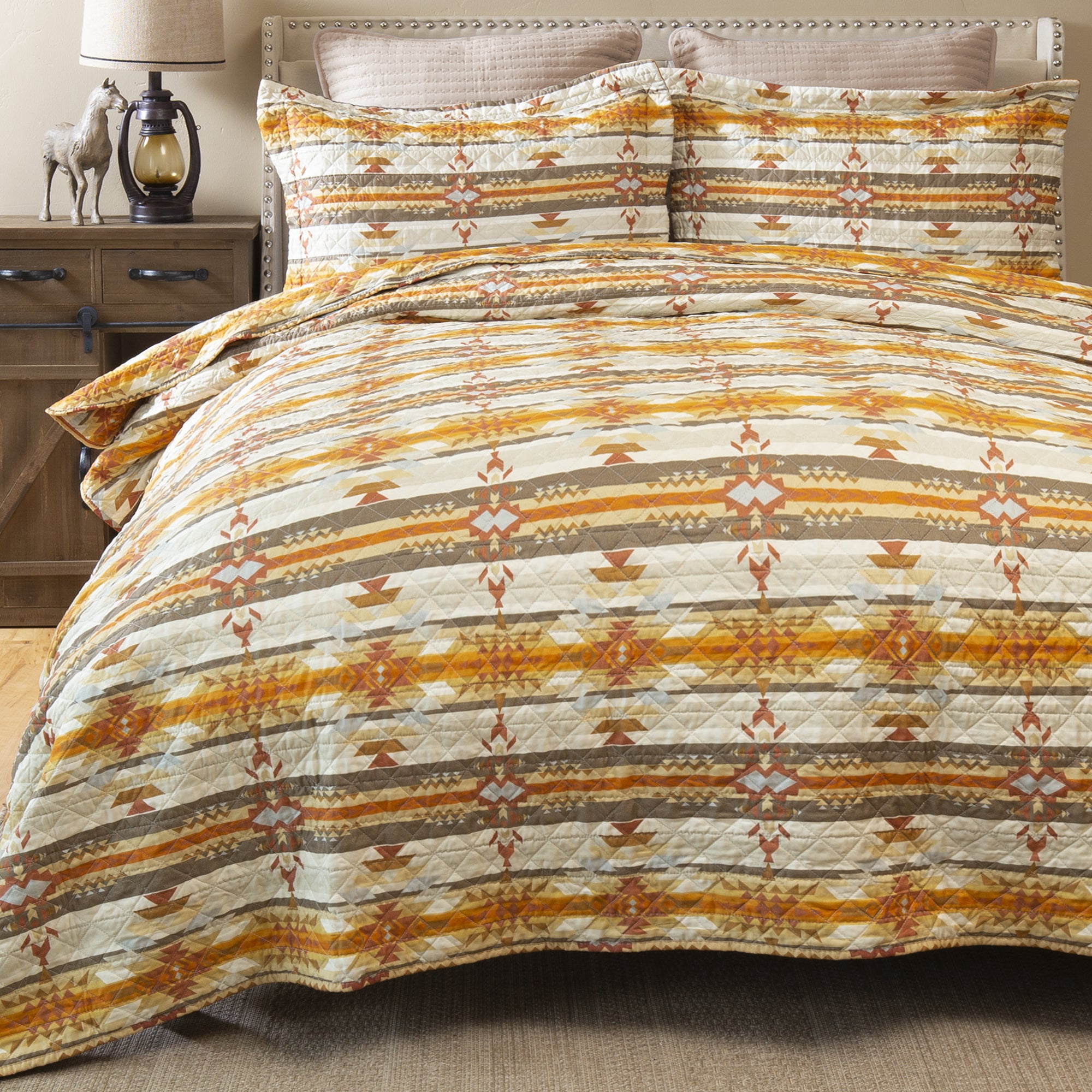 Wrangler Amarillo Sunset Southwestern 2-Piece Quilt Set, Twin - Walmart.com