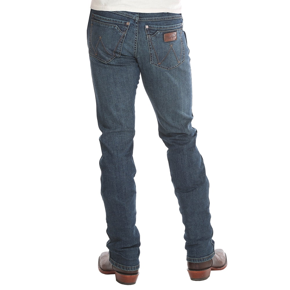 Wrangler Apparel Mens Retro Slim Straight Wash Jeans 30W x 36L Portland ...