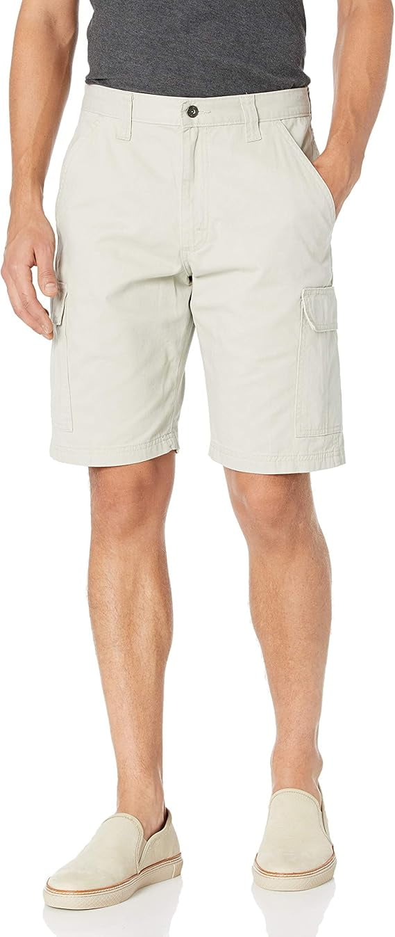 Wrangler Authentics Men's Classic Relaxed Fit Cargo Short, Dark Putty ...