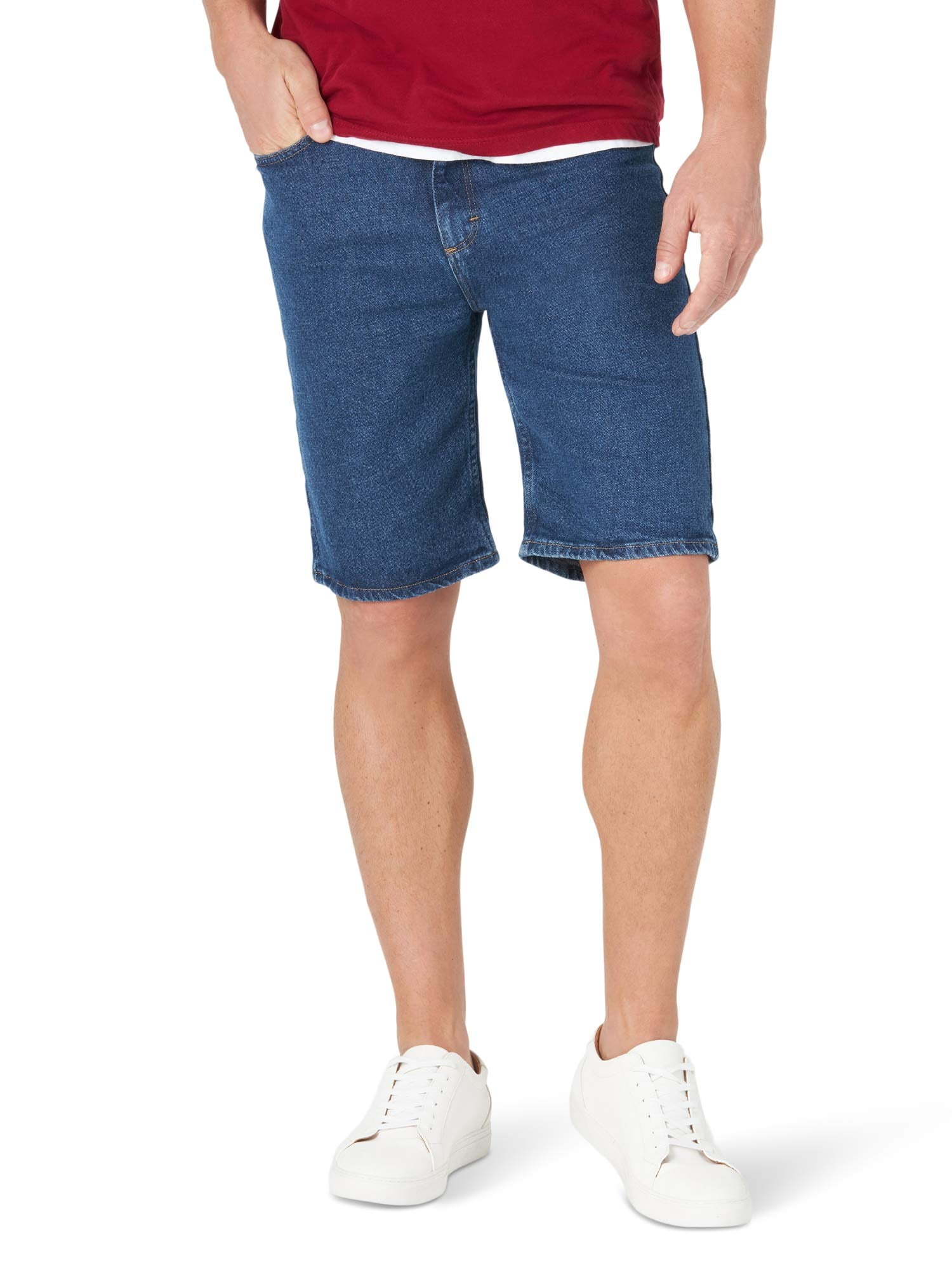 Wrangler Authentics Men's Classic Relaxed Fit Five Pocket Jean Short ...