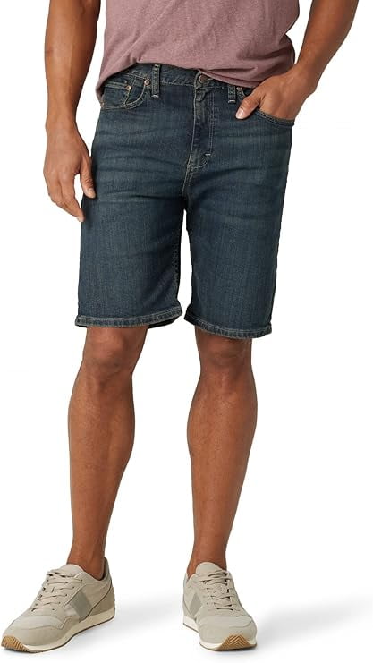 Wrangler Authentics Men's Classic Relaxed Fit Five Pocket Jean Short ...