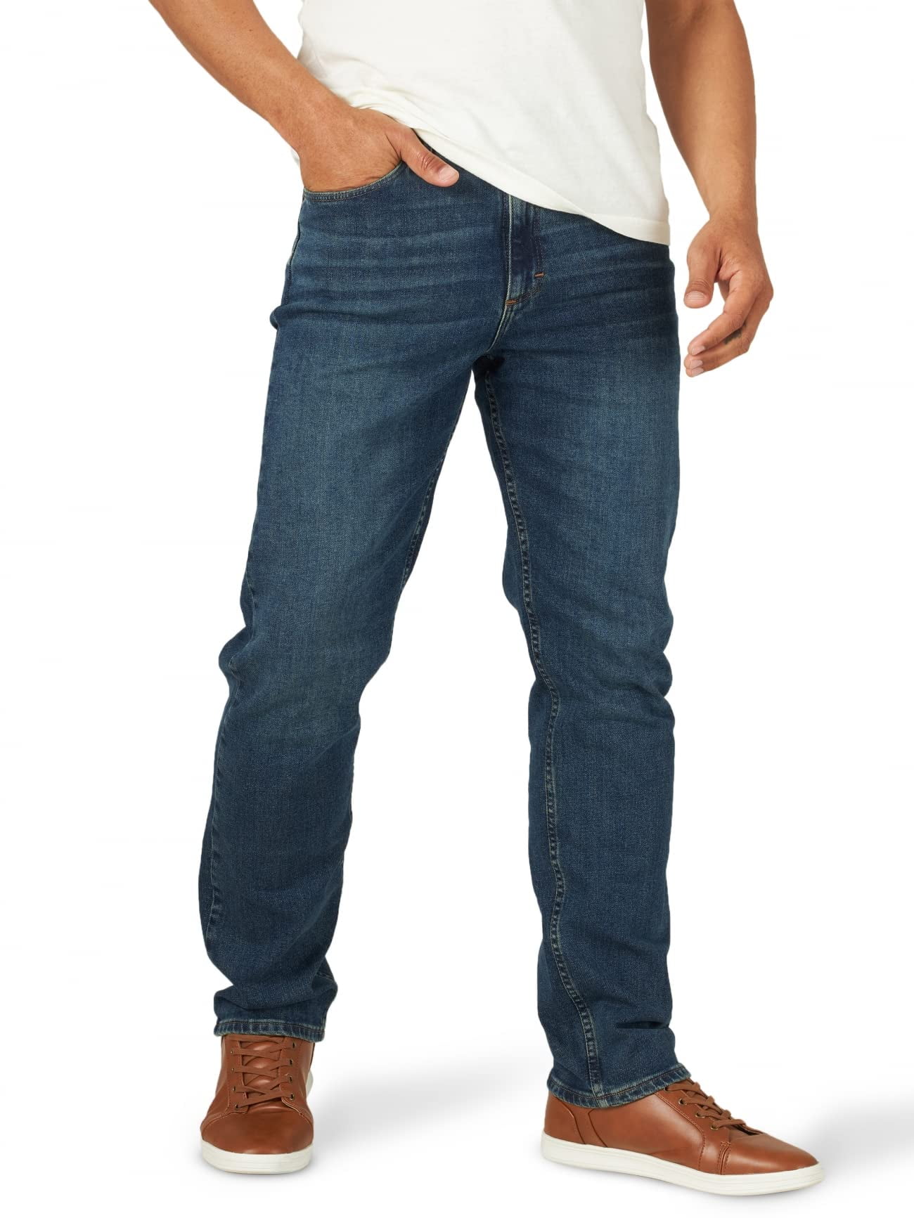 Wrangler Authentics Men's Comfort Flex Waist Relaxed Fit Jean, Rhodes ...
