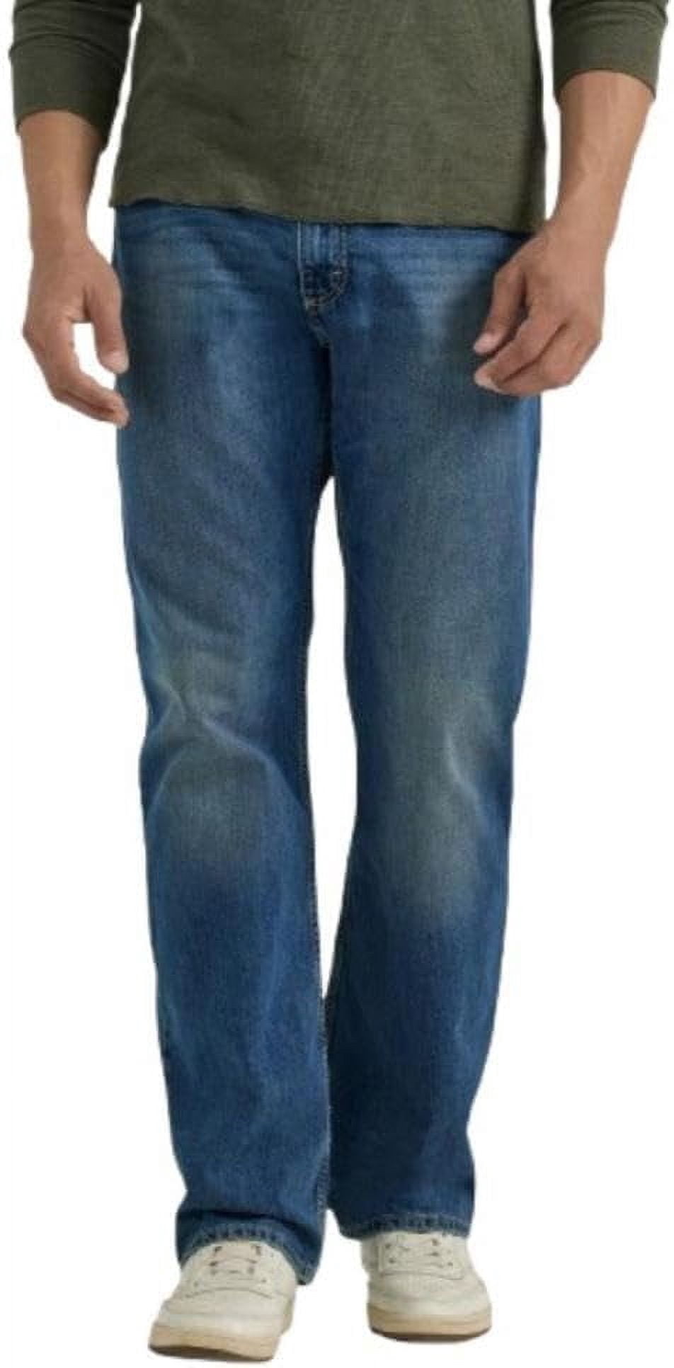 Wrangler Authentics Men's Relaxed Fit Boot Cut Jean, Medium Indigo, 42W ...