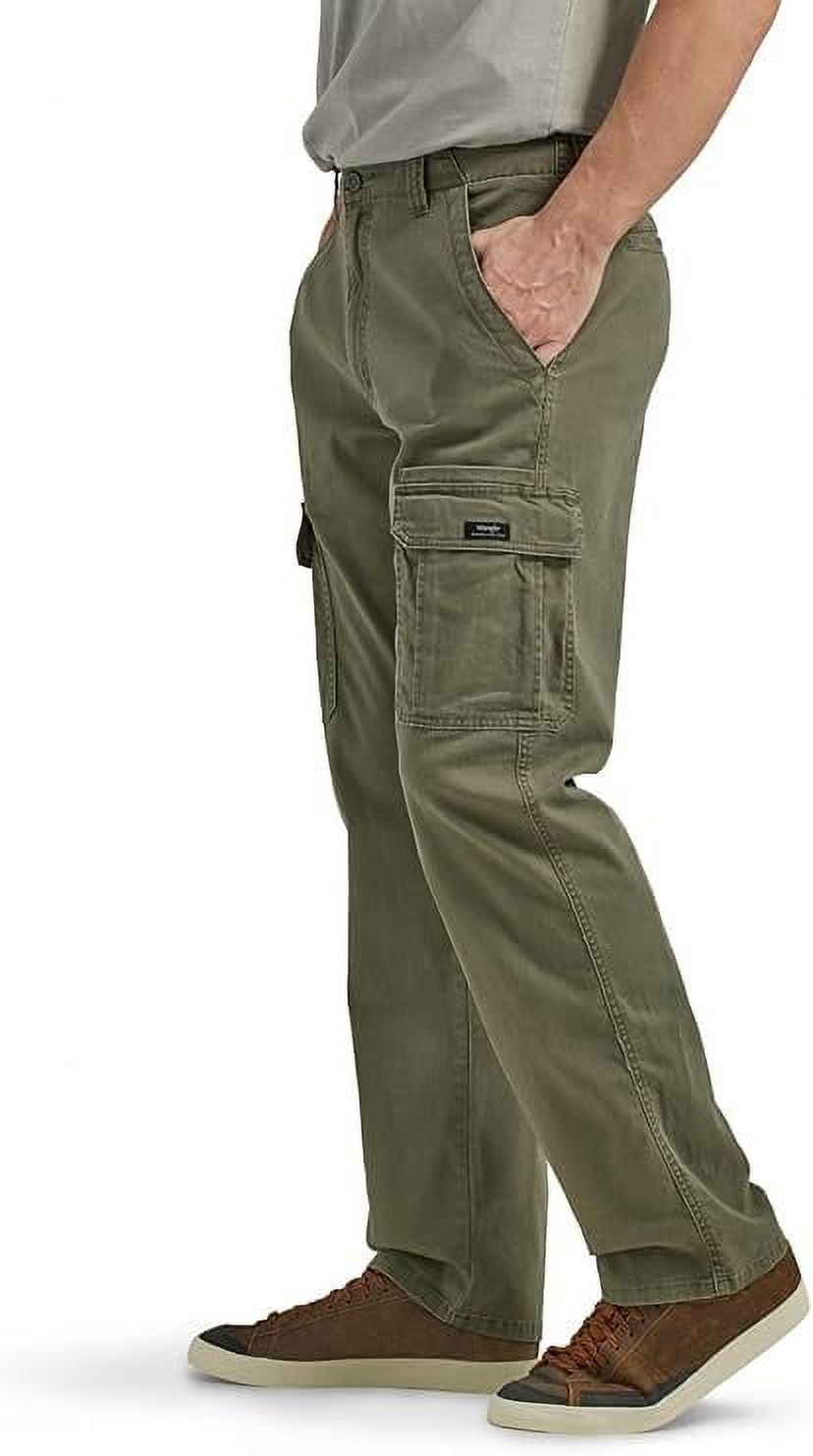 Wrangler Authentics Men's Relaxed Fit Stretch Cargo Pant - Walmart.com