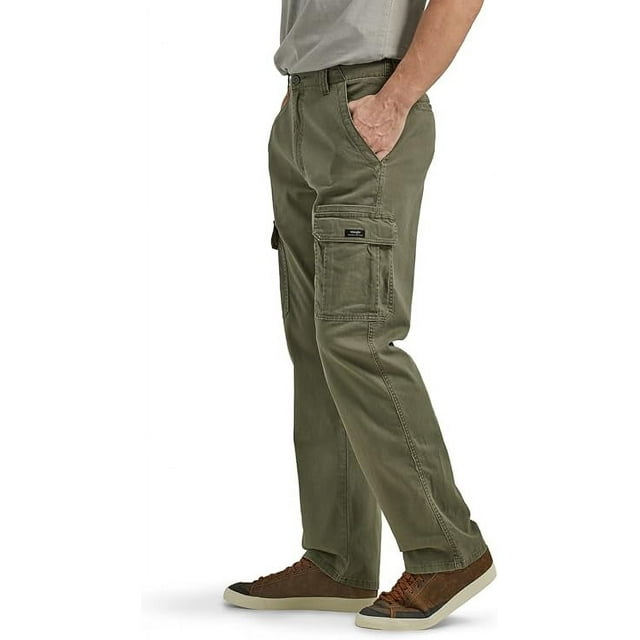 Wrangler Authentics Men's Relaxed Fit Stretch Cargo Pant - Walmart.com