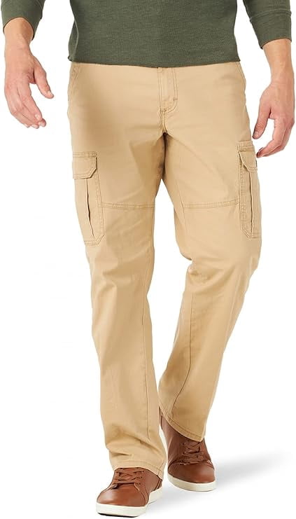 Wrangler Authentics Men's Relaxed Fit Stretch Cargo Pant - Walmart.com