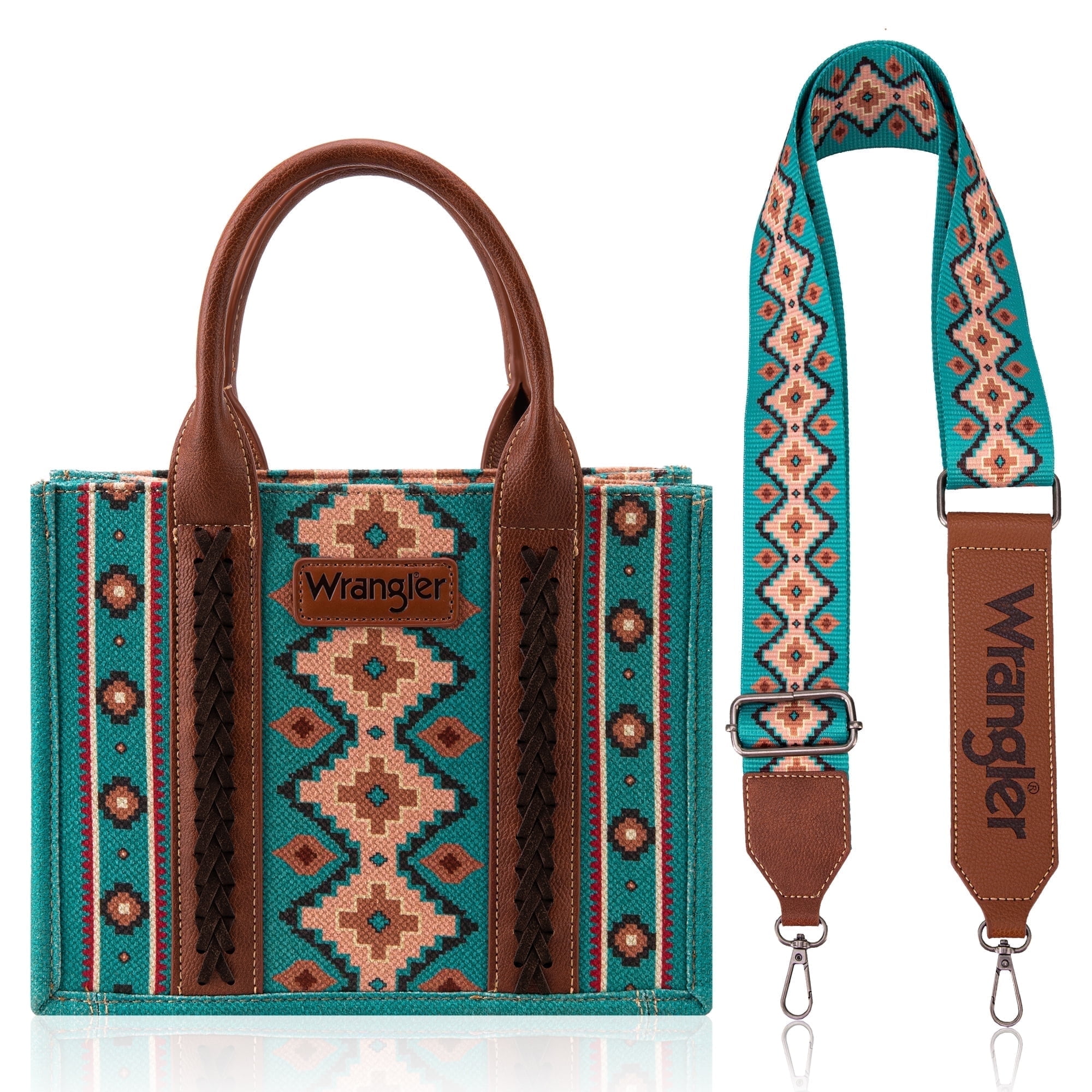 Wrangler Aztec Tote Bag for Women Boho Shoulder Purses and Handbags ...