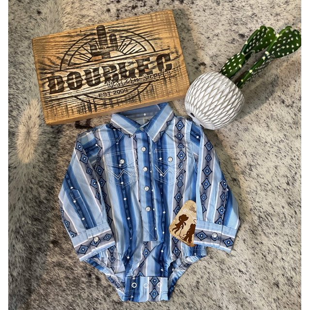 Wrangler® Baby Boy Bodysuit - Blue - Walmart.com