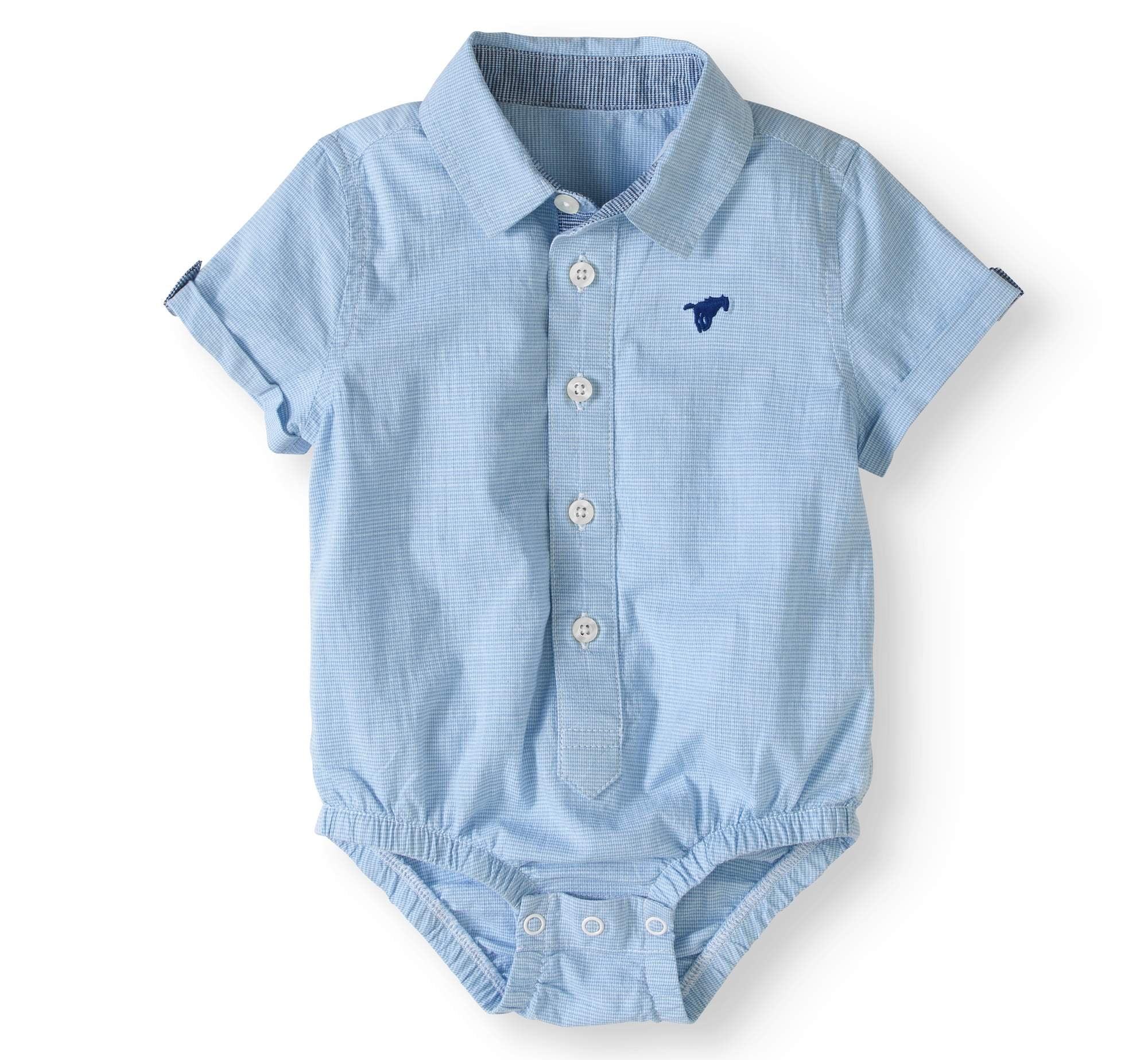Wrangler Baby Boy Plaid Woven Bodysuit - Walmart.com