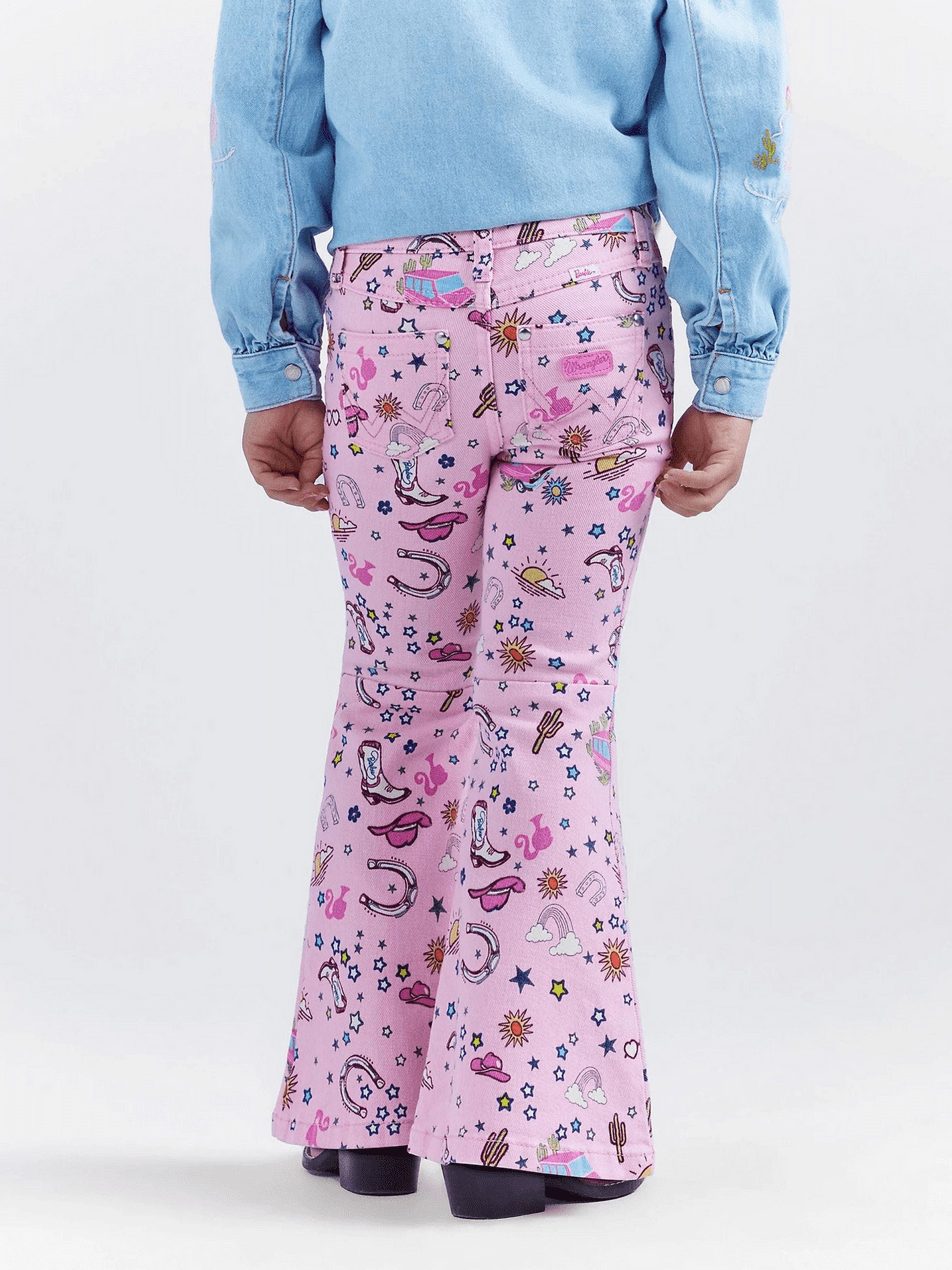 Wrangler Barbie Pink Trumpet Flare - Kids Girls Jeans - 112344859 ...