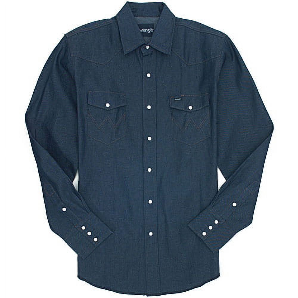Wrangler - Big Men's Western Work Shirt, Size 2XL - Walmart.com