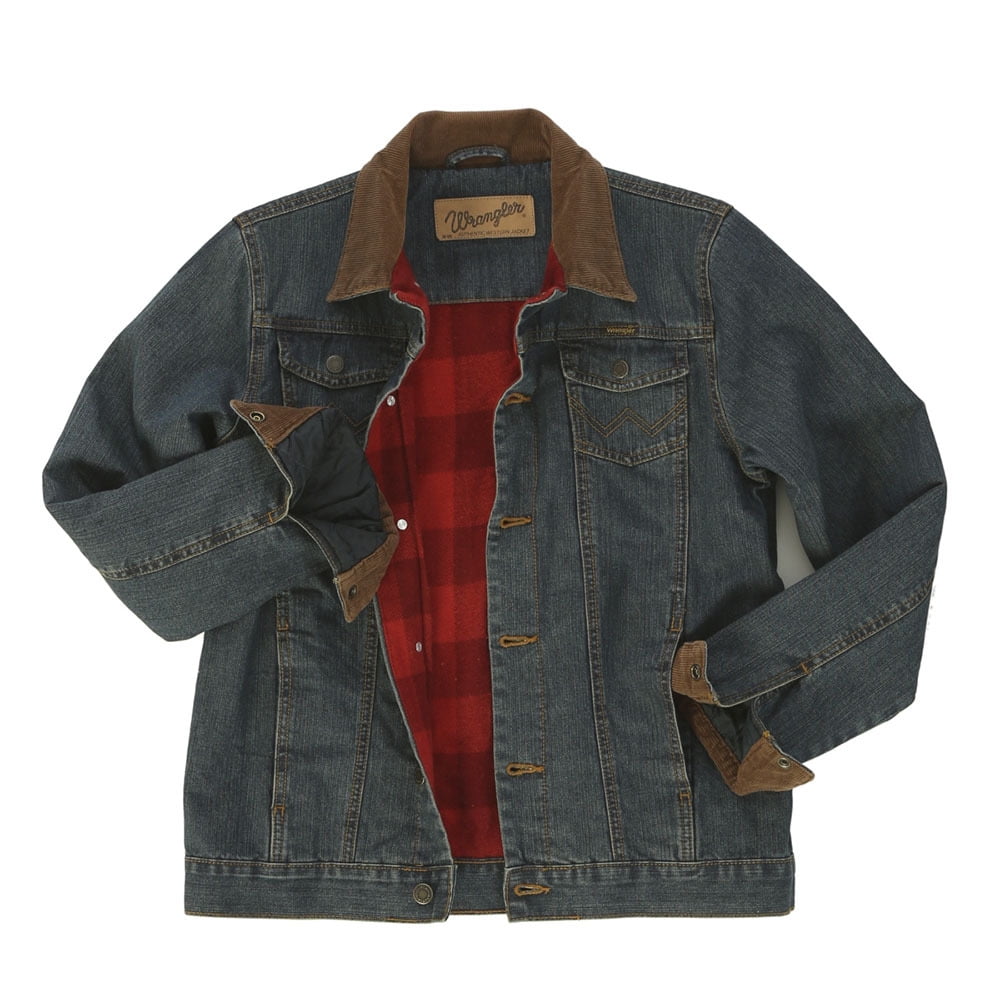 Wrangler Boys Boy`s Blanket Lined Jacket XS Sherpa Rustic Blue ...